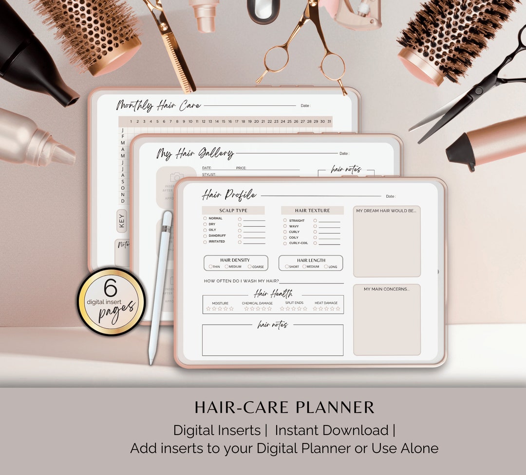 Hair-care Planner, Hair-care Routine, Maintain Healthy Well-managed ...