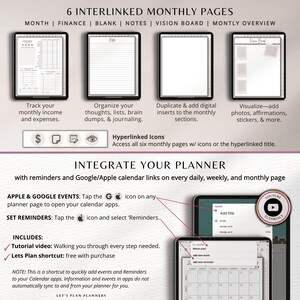 Digital Planner Goodnotes Noteshelf Notability Template for Ipads and ...
