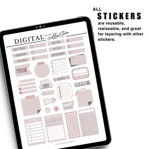 Digital Sticker Set Digital Planner Stickers W/ Goodnote Sticker Book ...