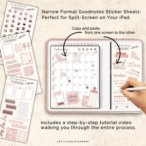 Digital Stickers Pink Everyday Goodnotes Sticker Sheets Individual PNG ...