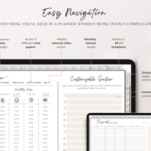IPad Tablet and Phone Planner Digital Planner Undated Daily Weekly ...