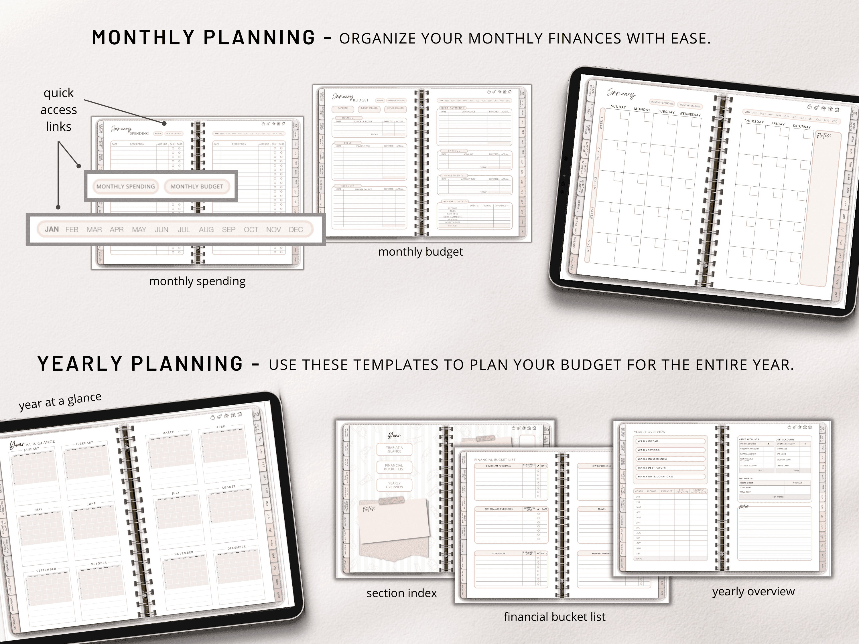 Digital Budget Planner Goodnotes iPad Template Weekly & Biweekly PDF ...