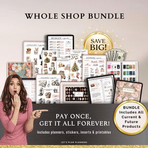 BESTSELLER Digital Planner 2027 Hyperlinked Planner Goodnotes iPad ...