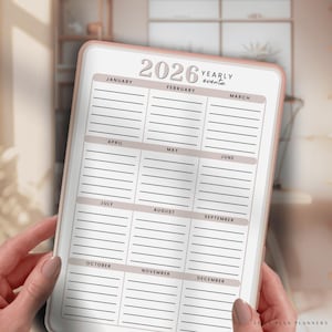2026 Yearly Events Planner: Goodnotes iPad Digital Insert (PNG, PDF) - Etsy