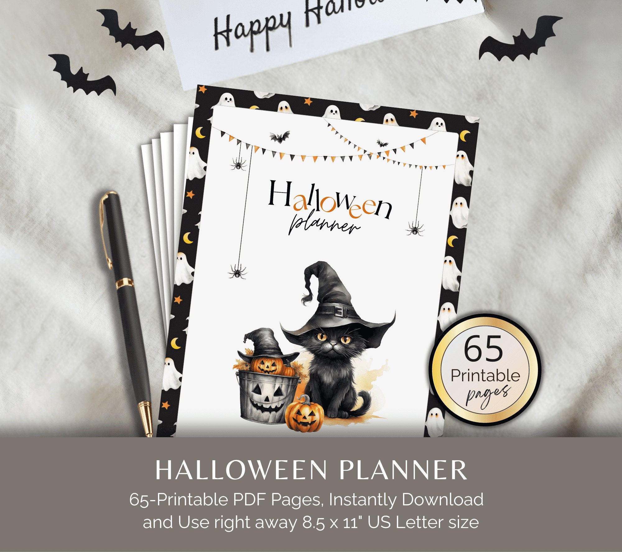 Halloween Planner Printable, Halloween Party Organizer, Costumes and ...