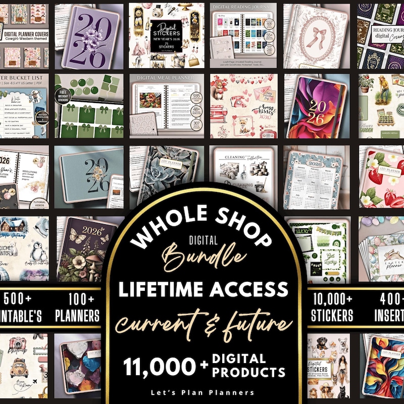 Pretty Planners 2026 - Etsy