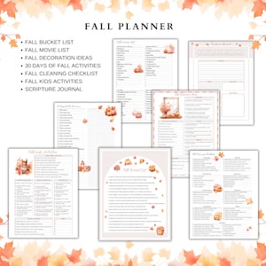 Fall Planner Printable Thanksgiving Planner Fall Daily Monthly and ...