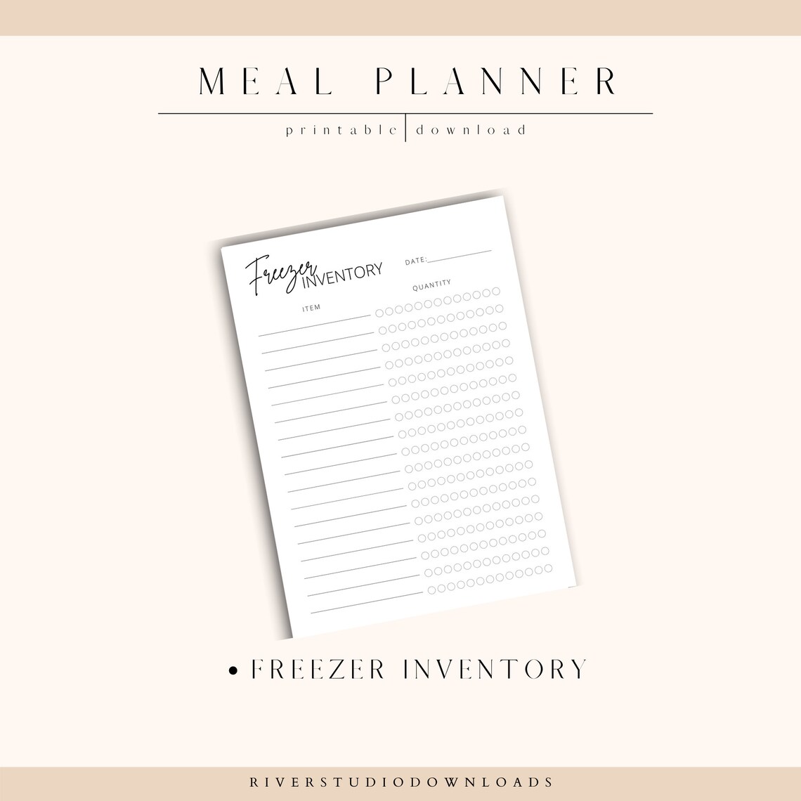 Meal Planner Weekly and Monthly Meal Plan Grocery List Pantry & Freezer ...