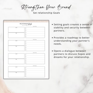 Relationship Planner Printable Planner Build Strong Loving ...