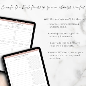 Relationship Planner Template Digital Inserts Add Inserts to Your ...