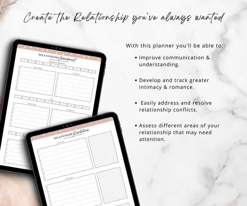 Relationship Planner Template Digital Inserts Add Inserts - Etsy