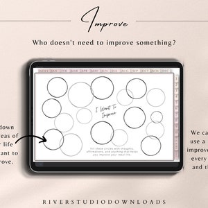 Mindset and Habit Tracking Digital Planning Inserts Digital Planner ...