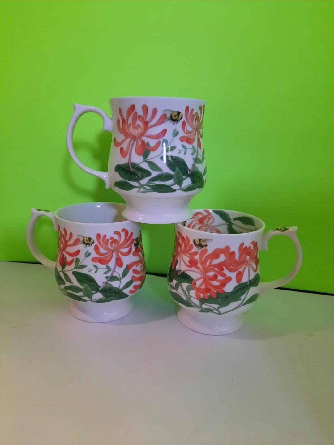 Fiona Bell Currie Cups. Honeysuckle and Clematis( Sold Indivually ...