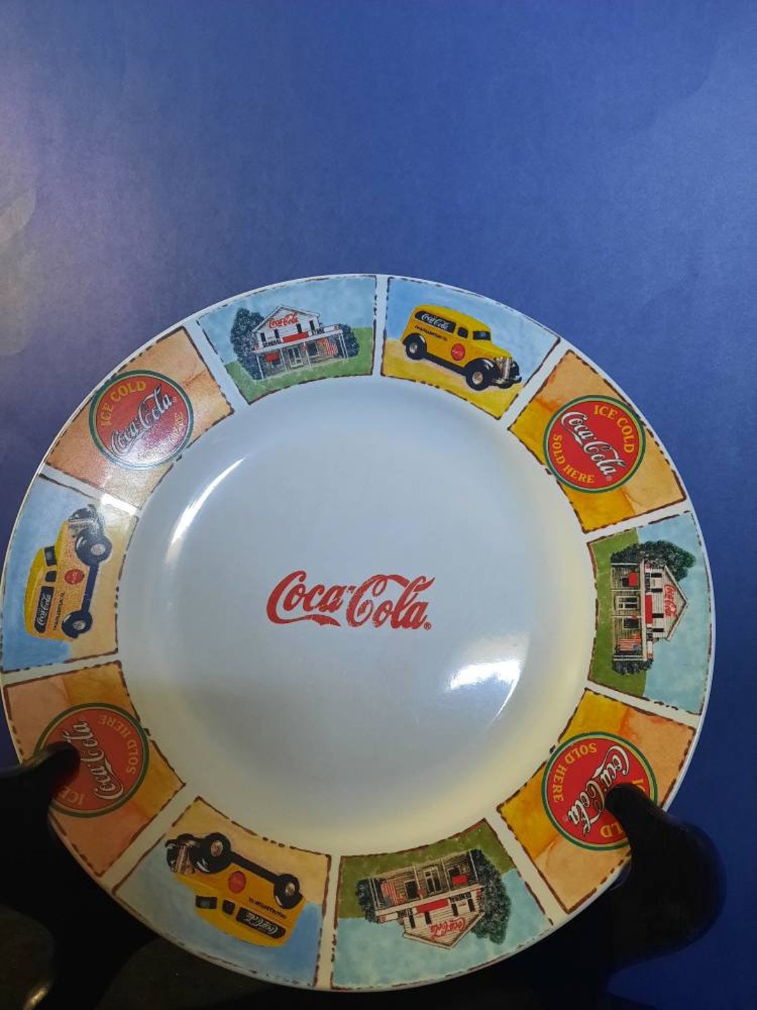 Vintage 11" Coca Cola Plate by Gibson Under License by Coca Cola - Etsy