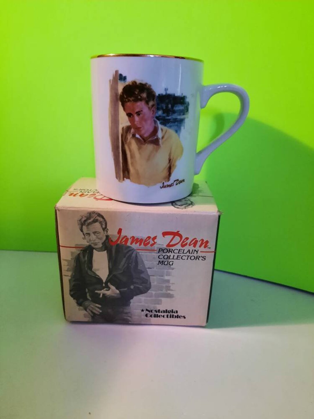 James Dean Collectible Porcelain Mug - Etsy