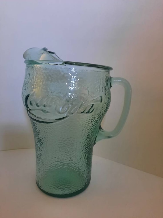 Coca Cola Glass Pitcher pebble Effect - Etsy