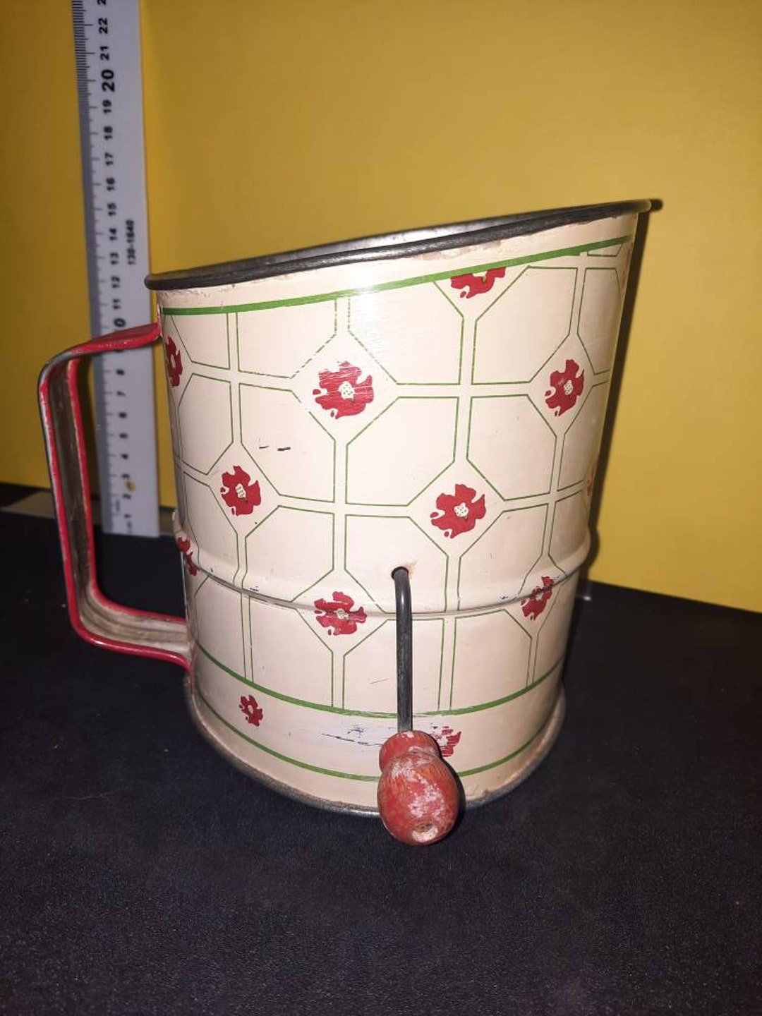 Vintage Flour Sifter 16cm High X 16cm Wide - Etsy