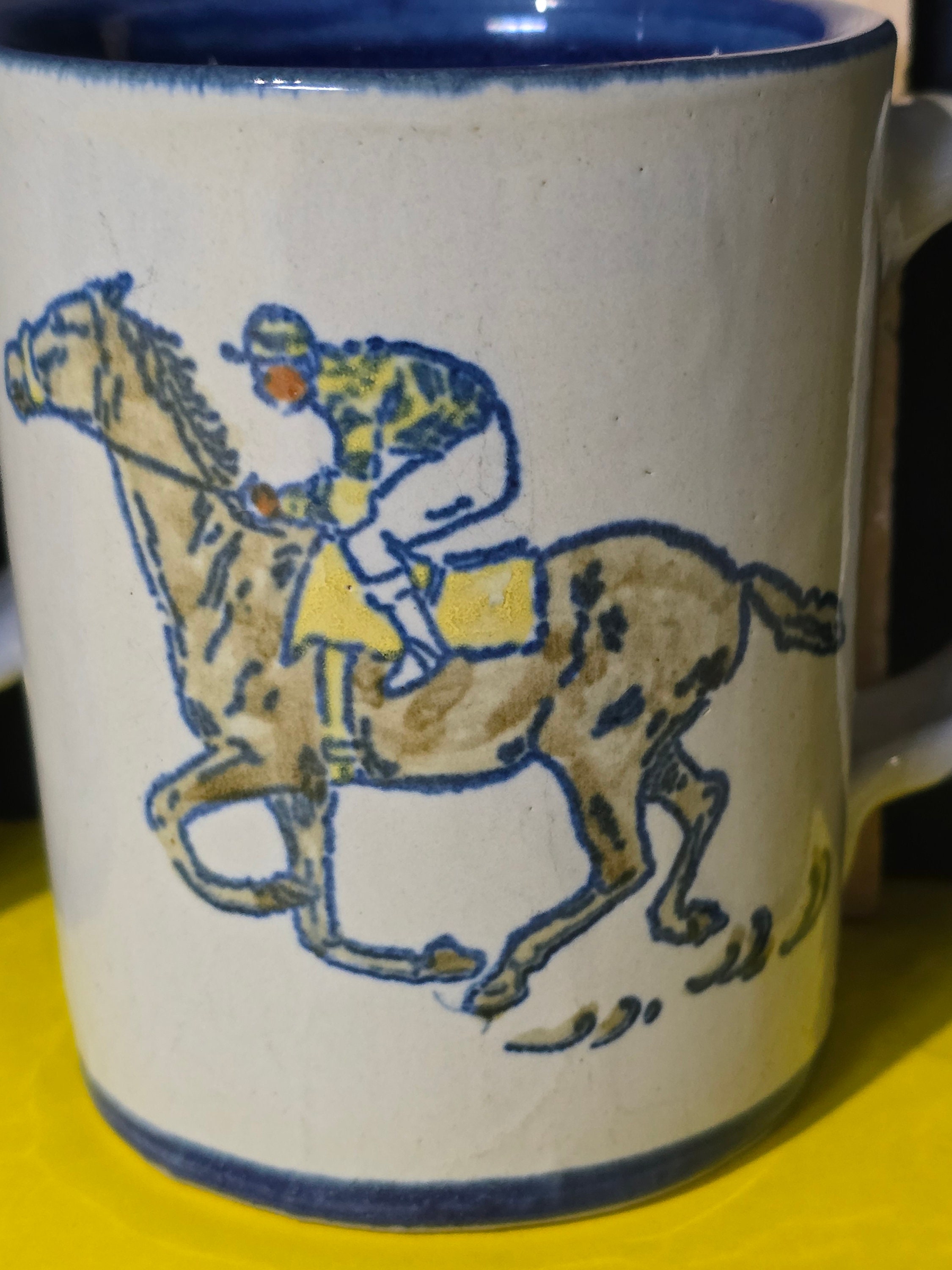 Louisville Stoneware Mugs Featuring Race Horses and Jockeys - Etsy