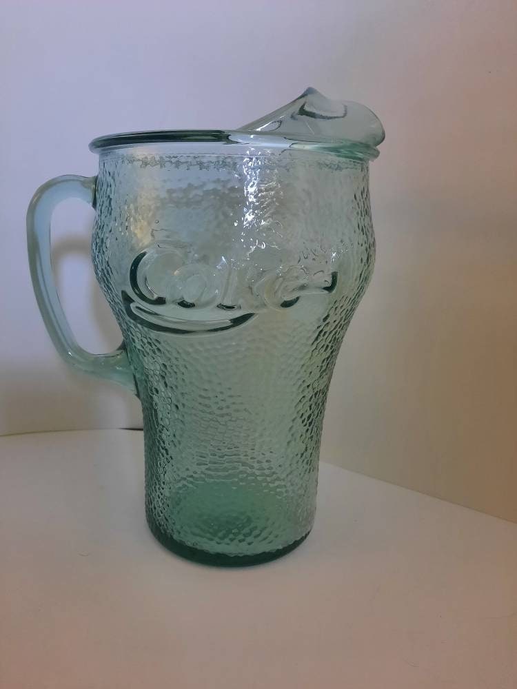 Coca Cola Glass Pitcher (pebble Effect) - Etsy