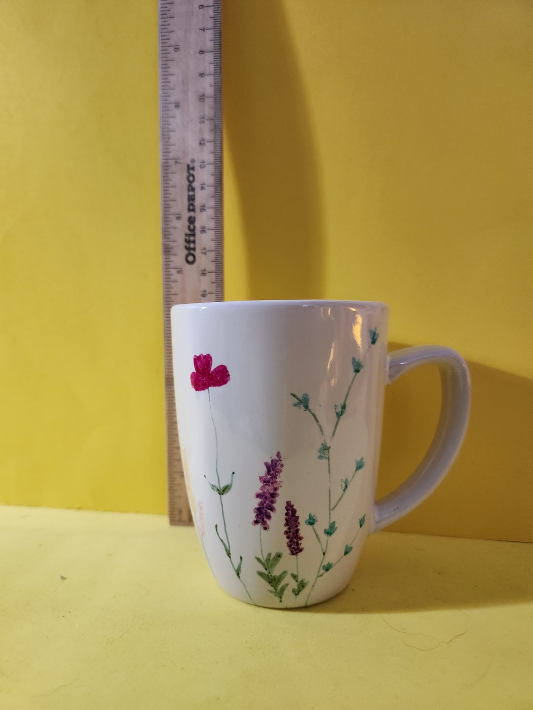 Hand Painted Royal Norfolk Wild Flower Design Mug - Etsy