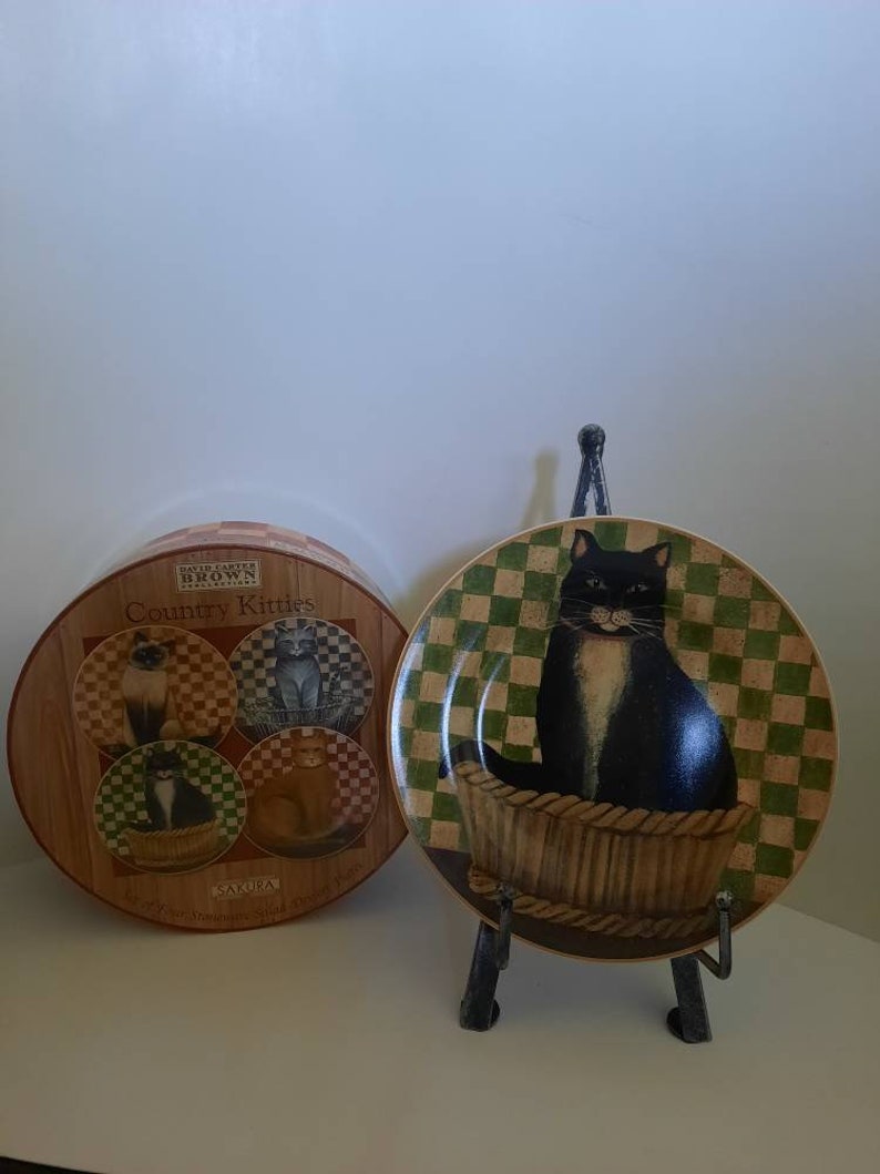 David Carter Brown Collection Country Kitties Plates - Etsy