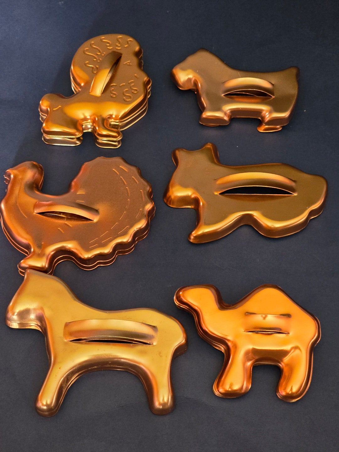 Vintage Animal Shape Copper Cookie Cutters (various Shapes) - Etsy