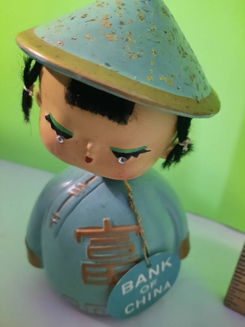 Bank of China Female Bobblehead Piggy Bank/ Money Box - Etsy