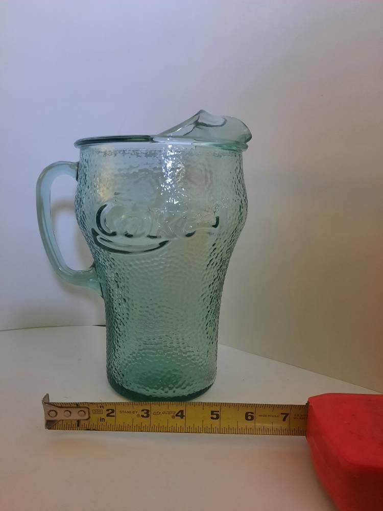 Coca Cola Glass Pitcher (pebble Effect) - Etsy