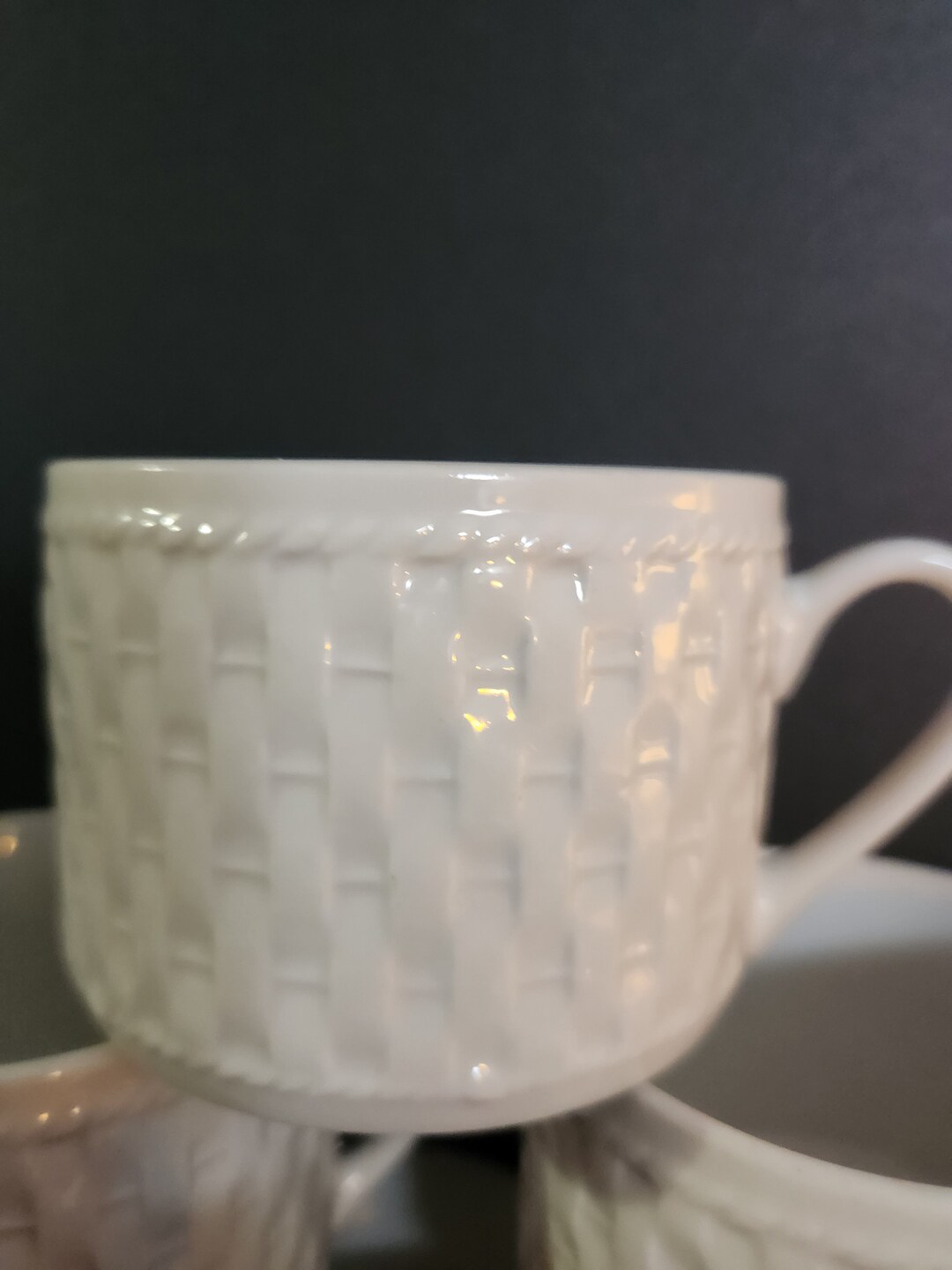 Set of 6 Goumet Collection Mugs by Oneida(wicker Design) - Etsy
