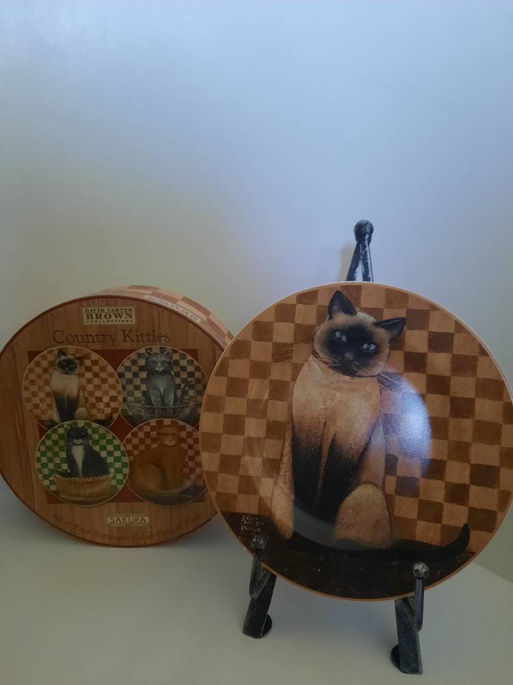David Carter Brown Collection Country Kitties Plates - Etsy
