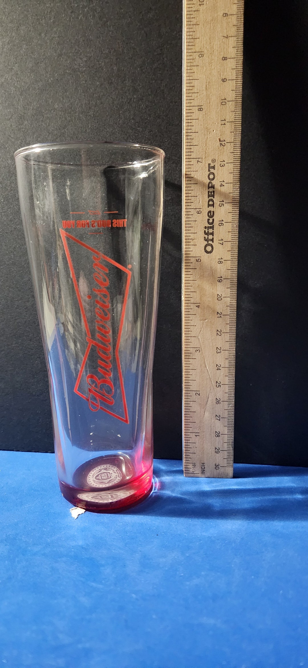 Rare Budweiser Beer Glass. - Etsy