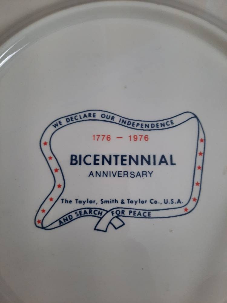 Collectible Bicentennial 1776 - 1976 Plate - Etsy