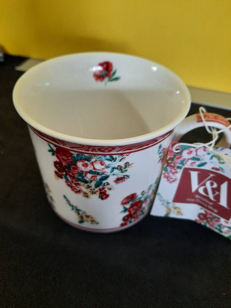 Vintage Rosalind Fine China Mug Set 2 Victoria & Albert Museum , London ...