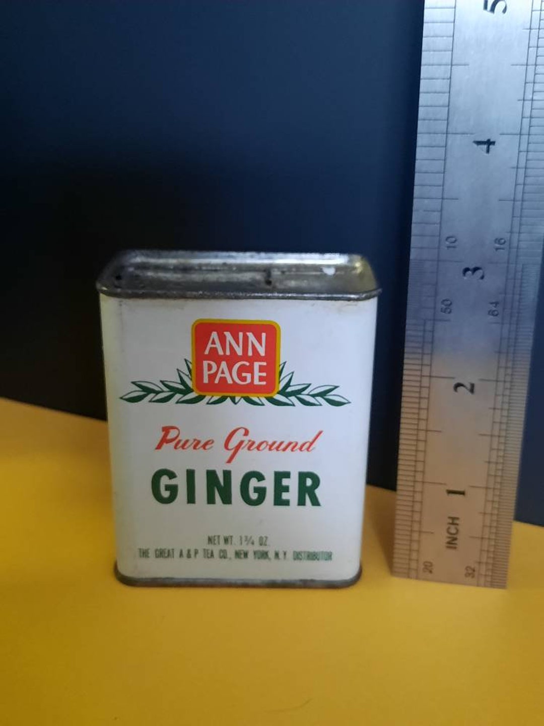 Vintage Ann Page Pure Ground Ginger Tin NET WT 1 3/4 Oz - Etsy