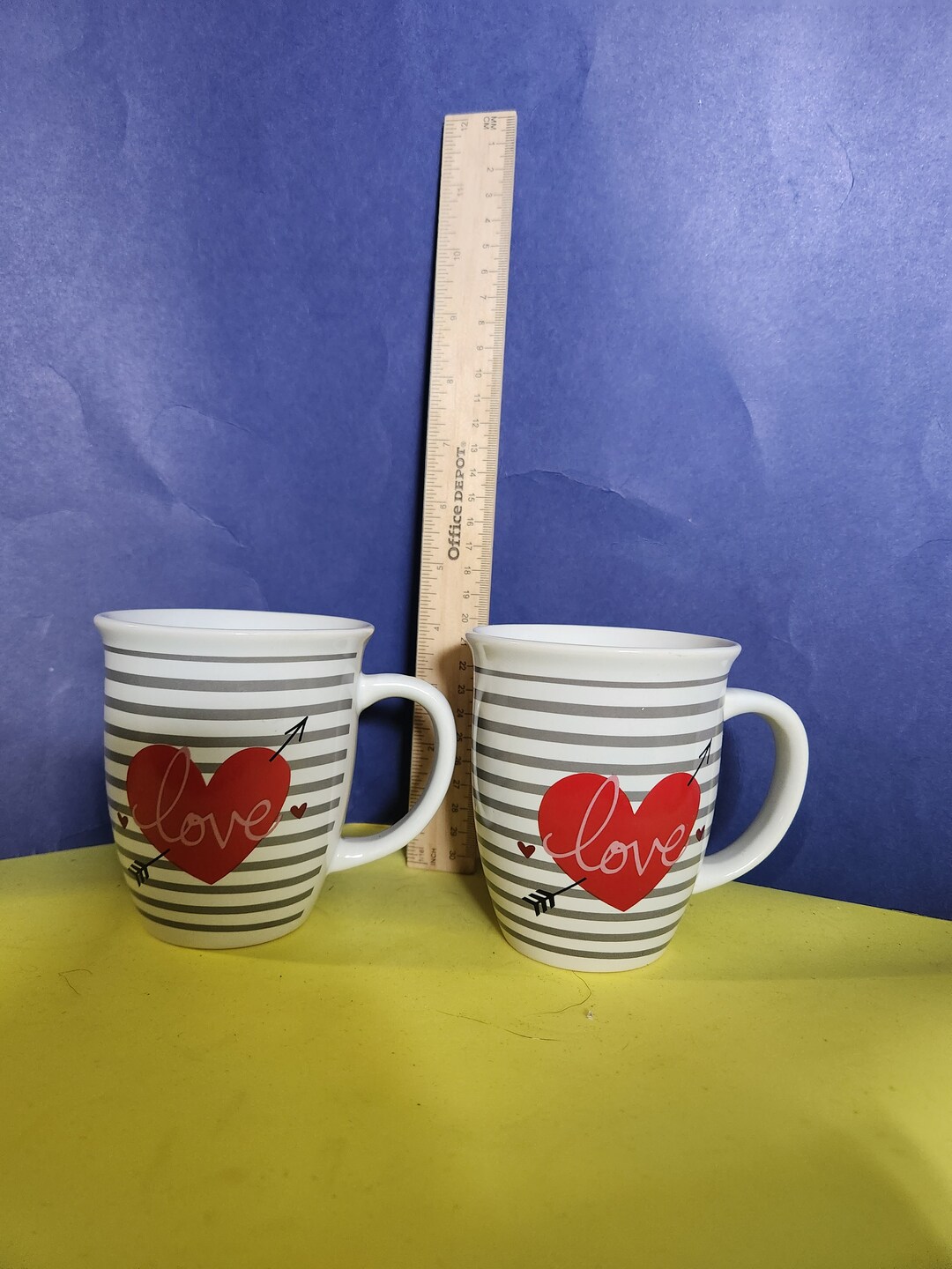 A Pair of Valentine Love Cups by Kane - Etsy