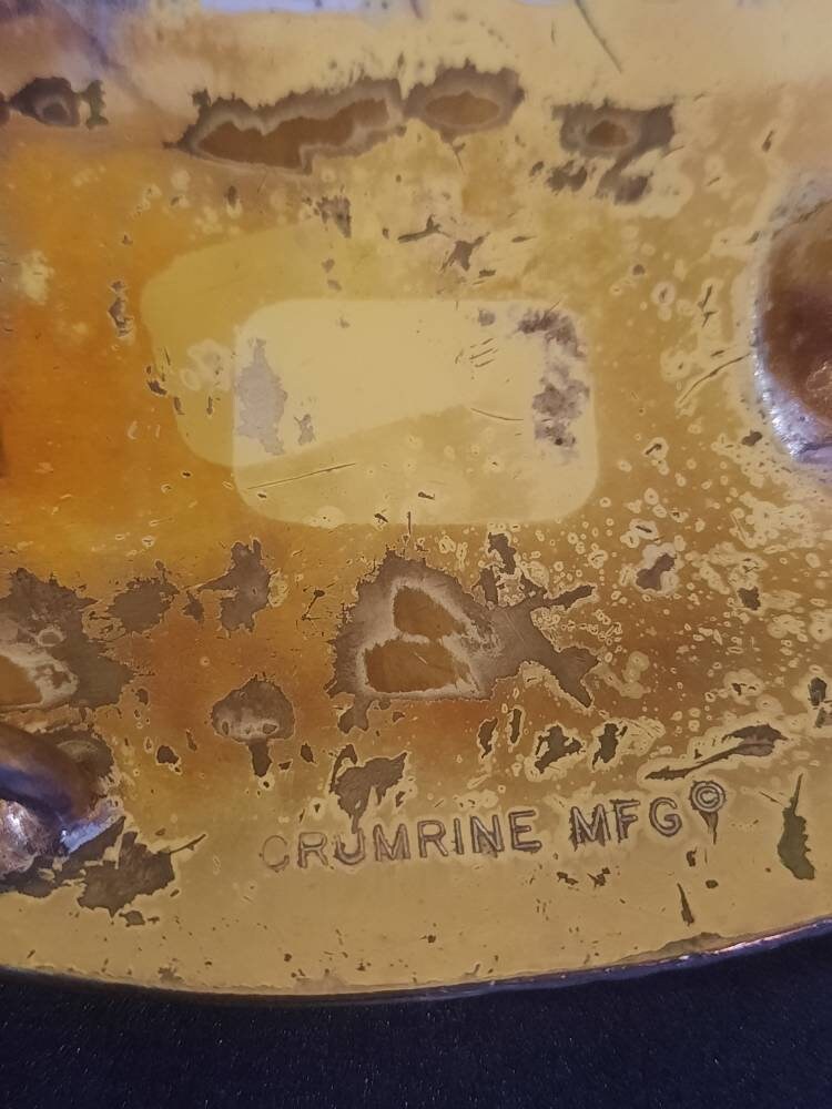 Vintage Metal Belt Buckle " Crumrine Mfg" With the Letter "c" - Etsy