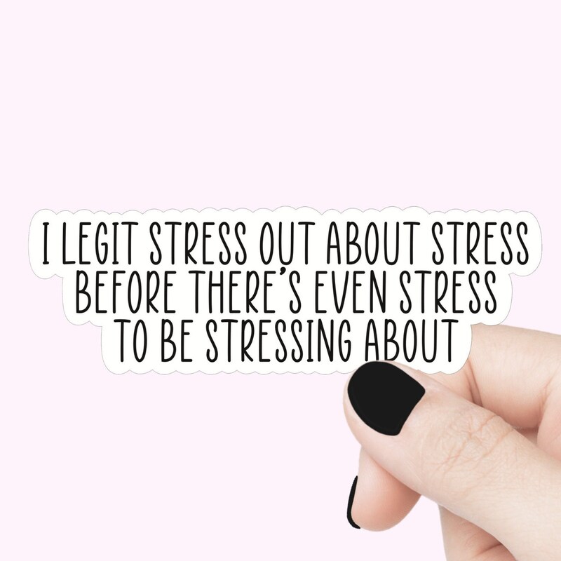 Stressed Stickers - Etsy
