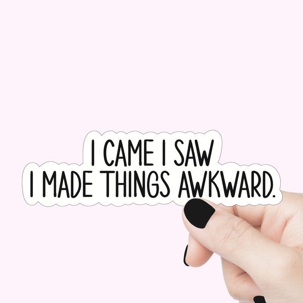 Awkward Sticker - Etsy