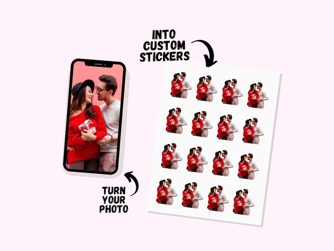 Custom Sticker From Photo, Personalized Photo Sticker, Custom Photo ...