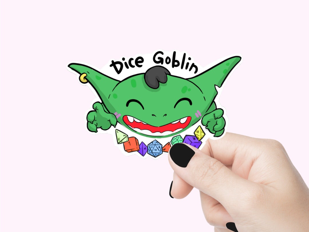 Dice Goblin Sticker Dnd Gift Sticker TTRPG Sticker Dungeons and Dragons ...
