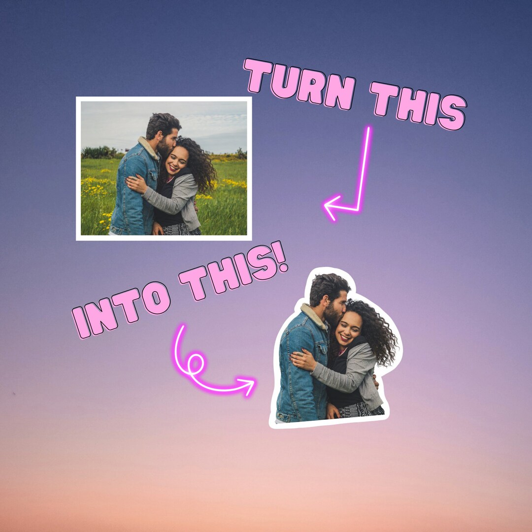 Custom Sticker From Photo Personalized Sticker Custom Party - Etsy