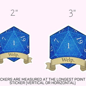 Dnd Die Sticker Dnd Gift Sticker TTRPG Sticker Dungeons and Dragons ...