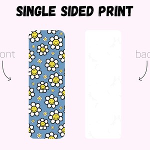Daisy Y2k Bookmark, Flower Double Sided Bookmark, Bookclub Daisy ...