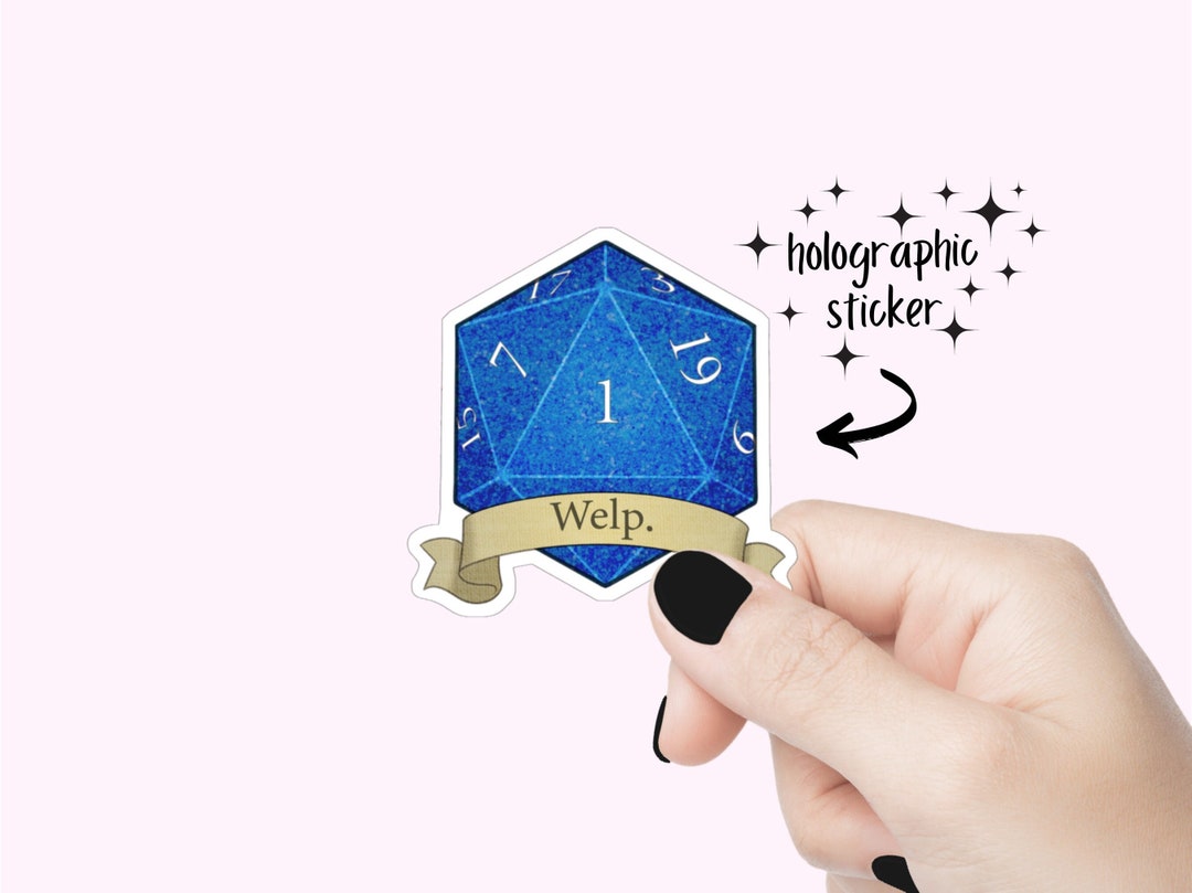 Dnd Die Sticker, Dnd Gift Sticker, TTRPG Sticker, Dungeons and Dragons ...