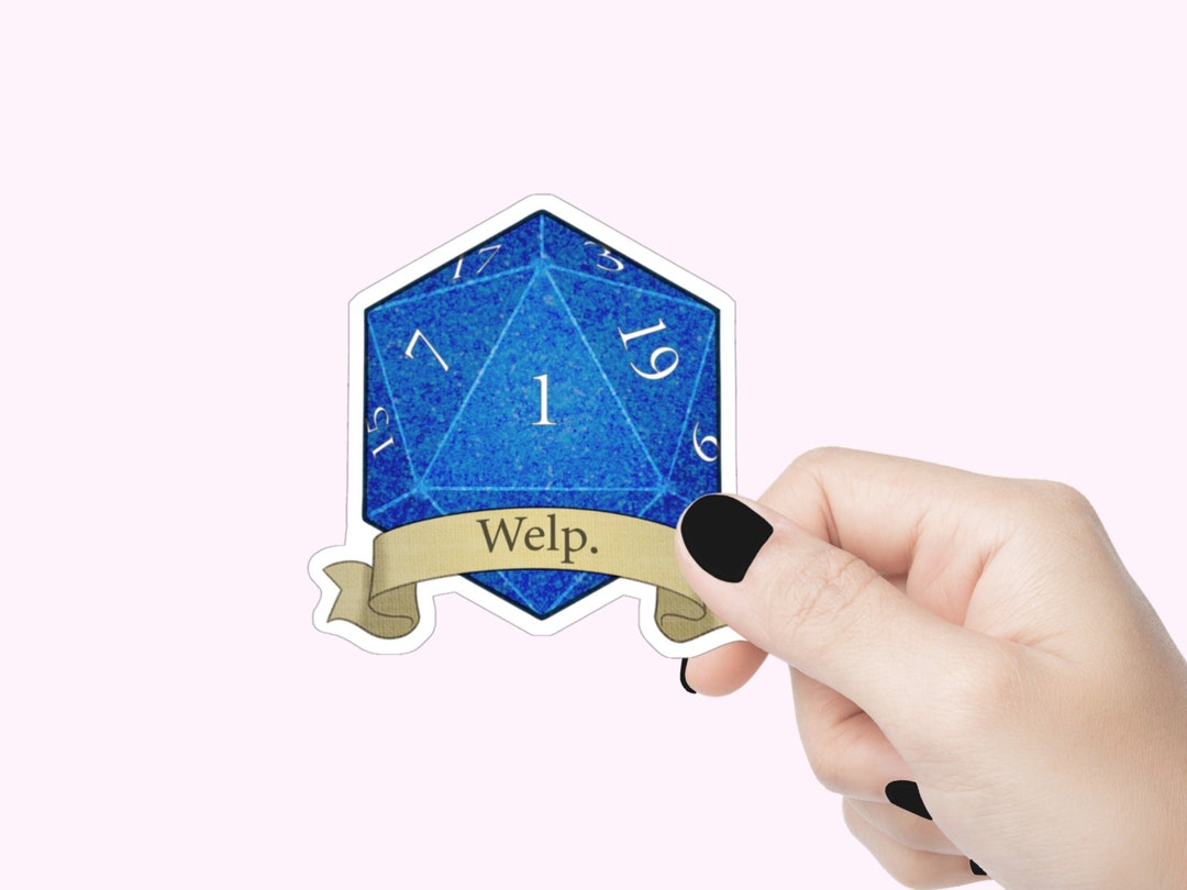 Dnd Die Sticker Dnd Gift Sticker TTRPG Sticker Dungeons and Dragons ...