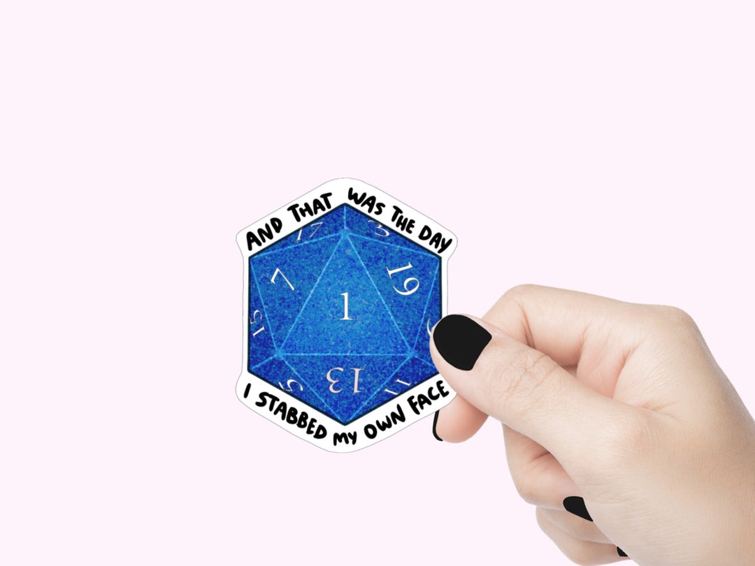 Dnd Die Sticker Dnd Gift Sticker TTRPG Sticker Dungeons and Dragons ...