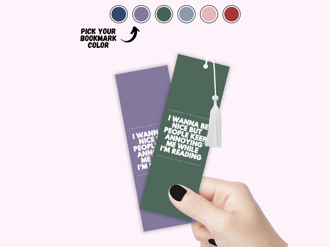 Colourful Quote Bookmark for Friend Gift for Reader Sassy Bookmark Gift ...