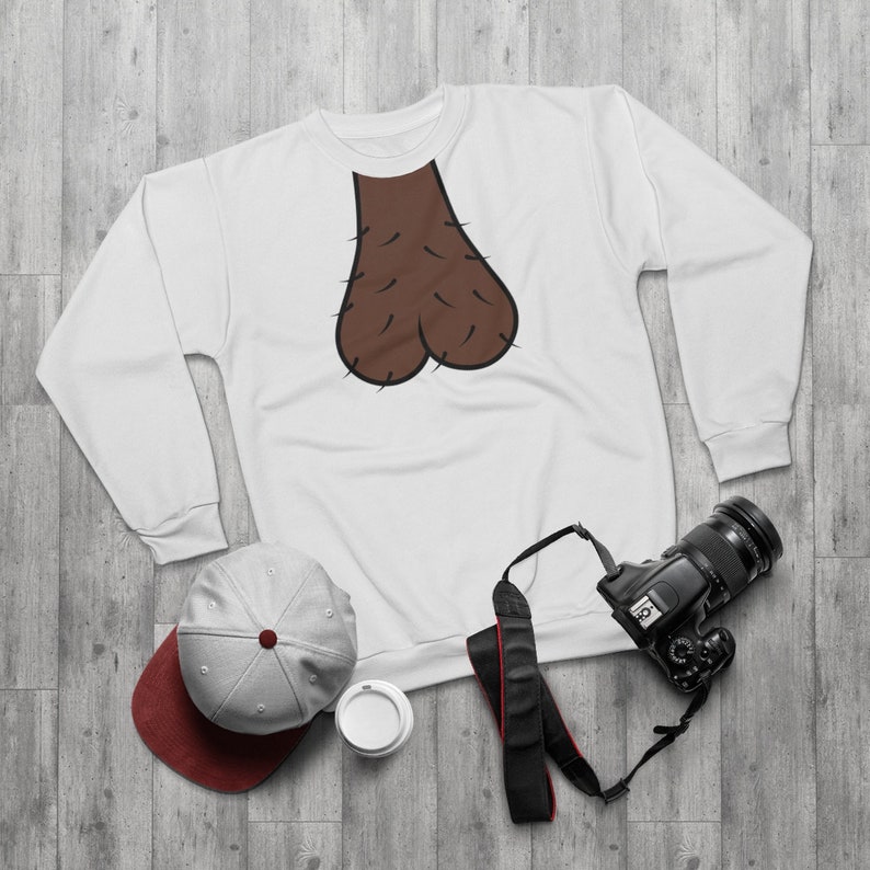 Black Hairy Balls Sweatshirt Black Scrotum Sweatshirt Etsy