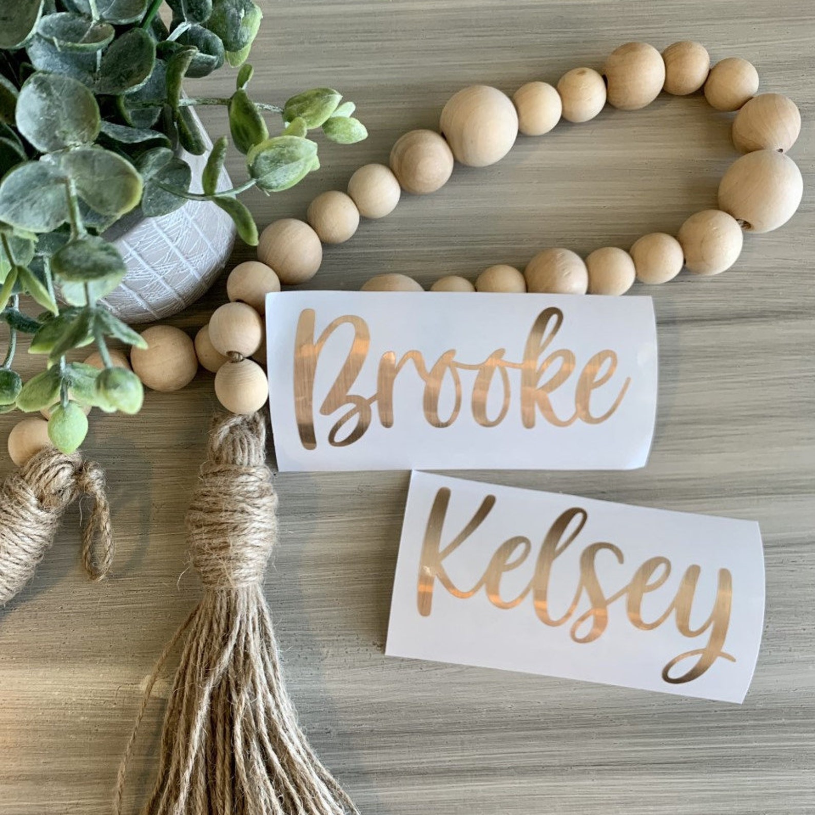 Gold Vinyl Name Sticker Vinyl Decal Custom Vinyl Sticker - Etsy