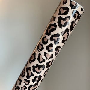 Cheetah Print Vinyl Sticker | Custom Name Decal | Leopard Print ...